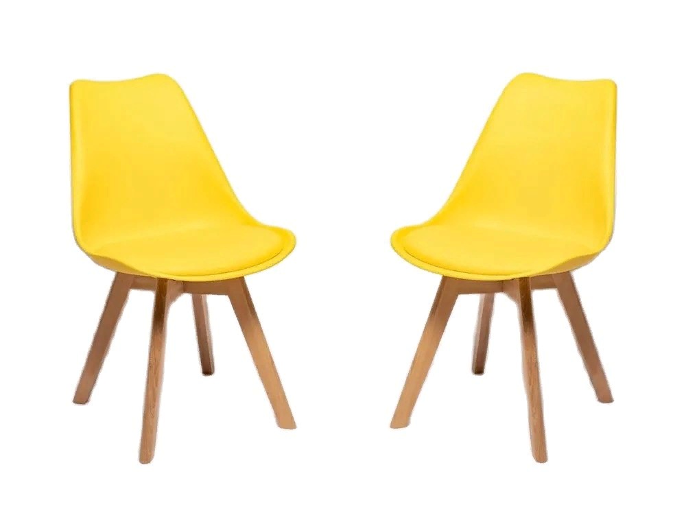 Комплект стульев 2 шт. La Room SC-034, бежевый/желтый