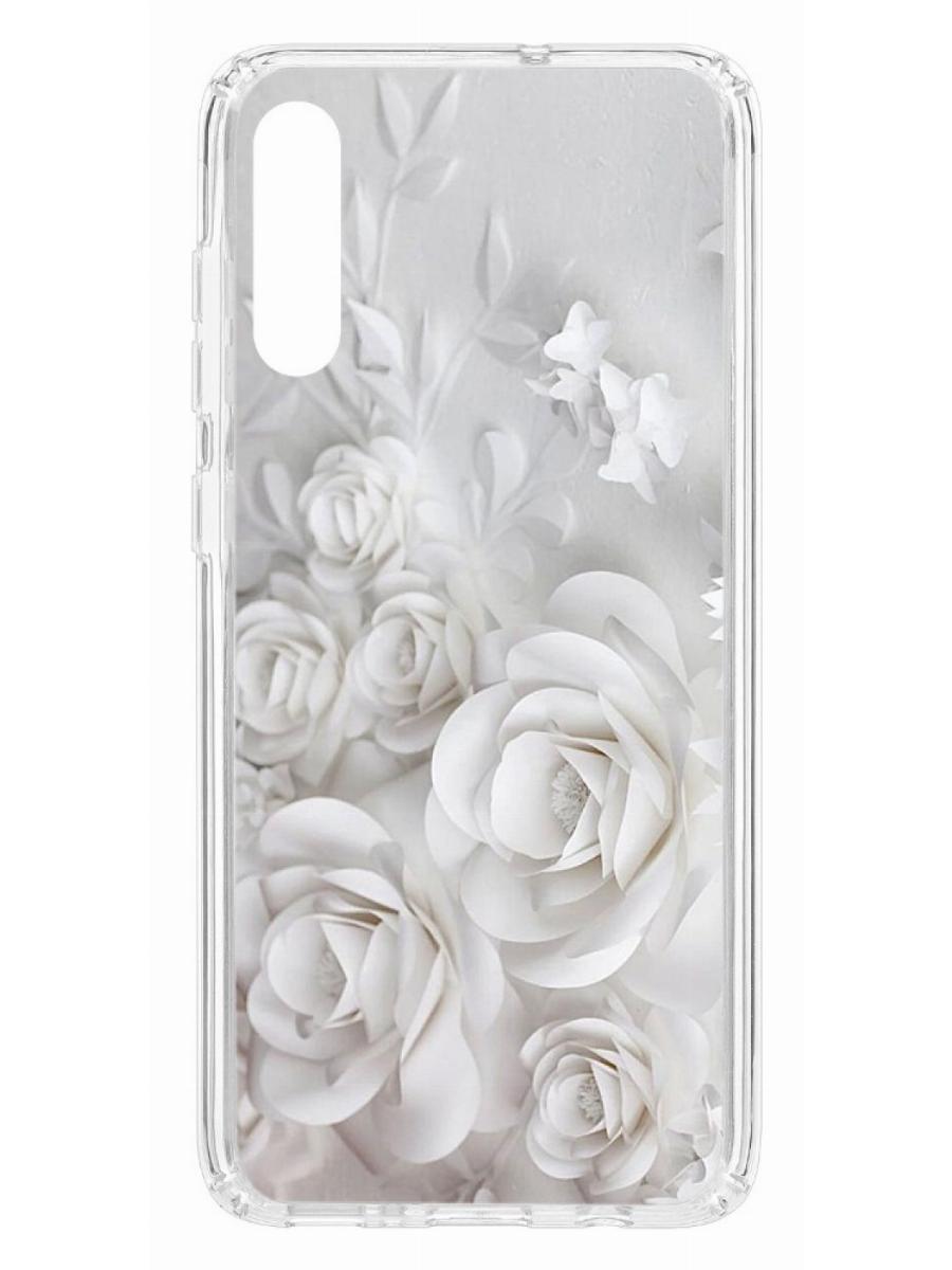 Чехол на Samsung Galaxy A70 2019 Kruche Print White roses