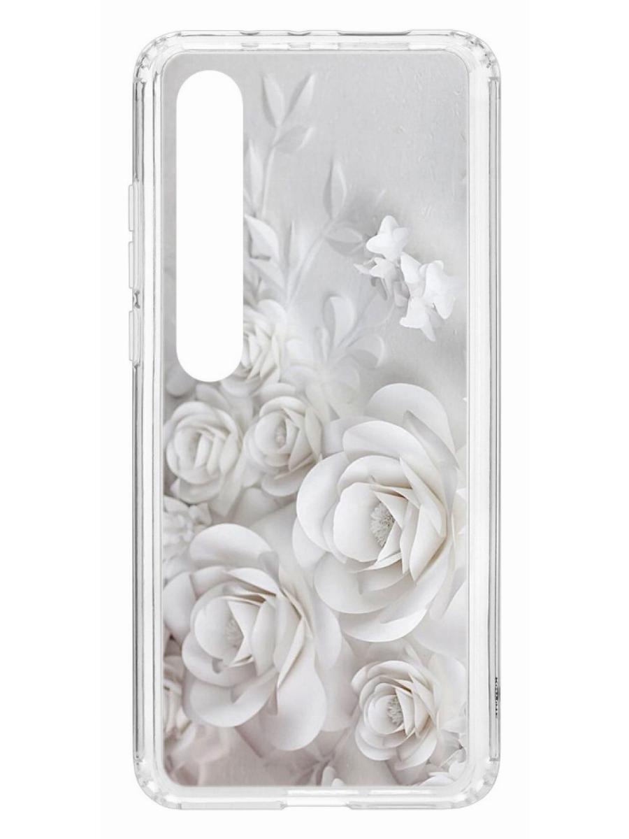 Чехол на Xiaomi Mi 10 Kruche Print White roses