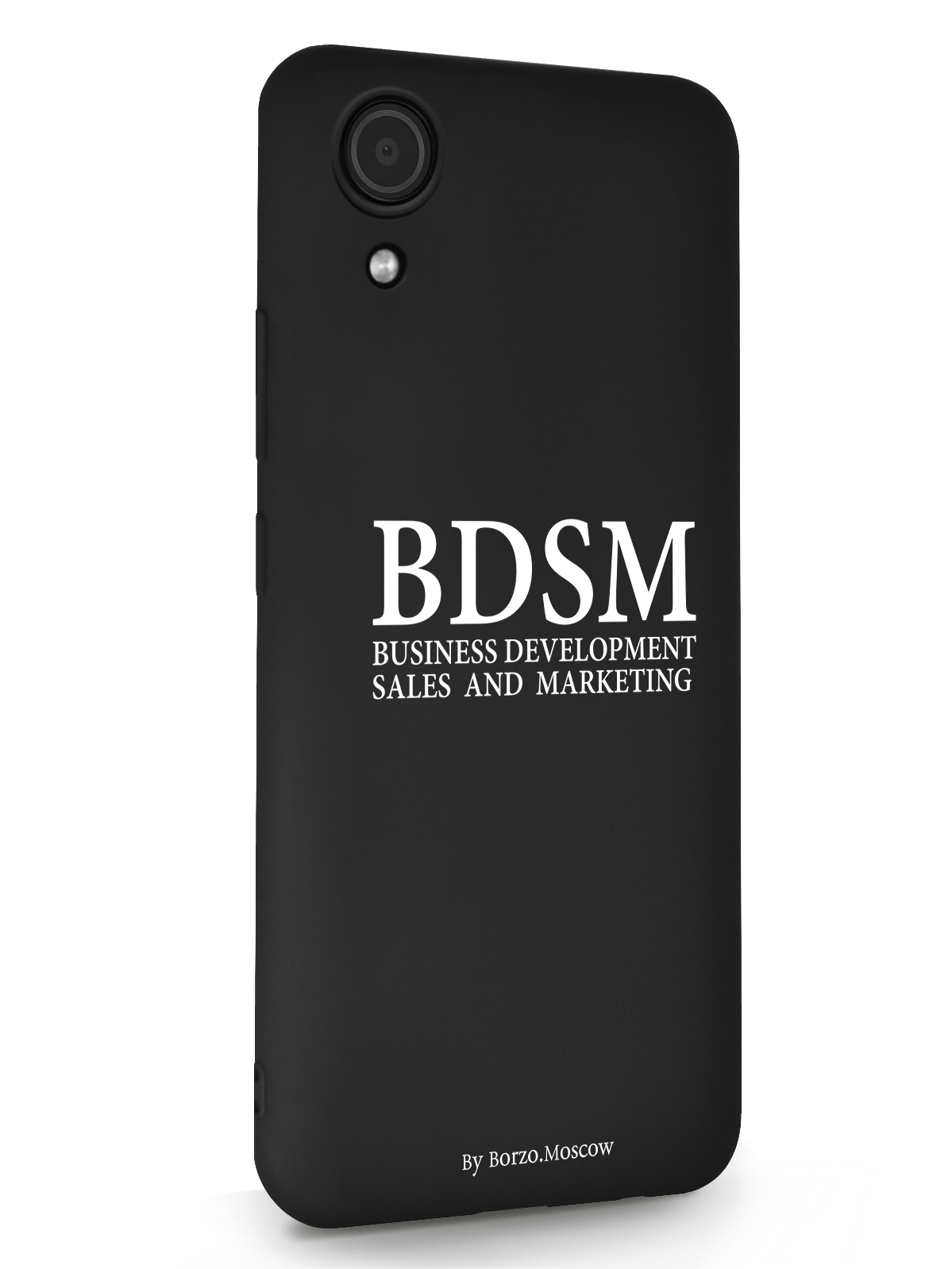 Чехол Borzo.Moscow для Samsung Galaxy A03 Core BDSM черный