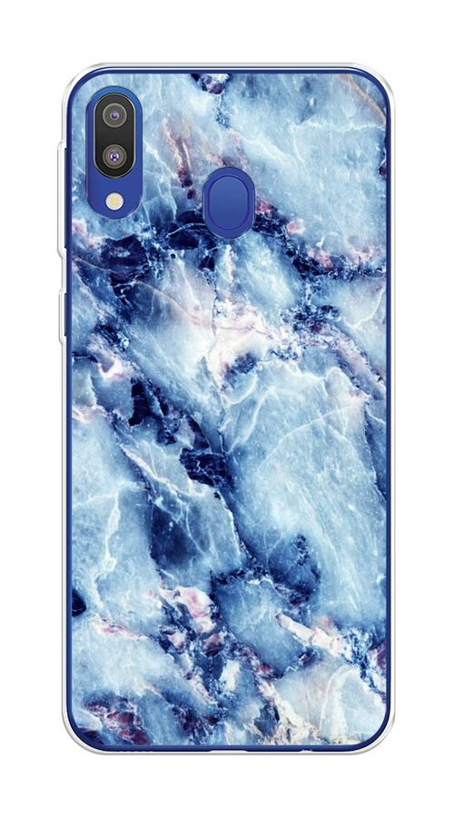 Чехол на Samsung Galaxy M20  "Мрамор с синими прожилками"