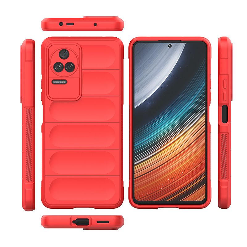 Чехол Flexible Case для Xiaomi Poco F4 красный