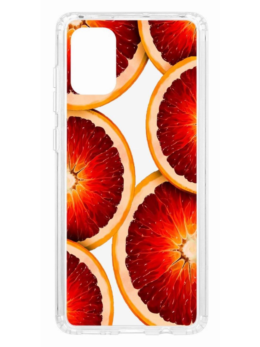 Чехол на Samsung Galaxy A71 Kruche Print Orange