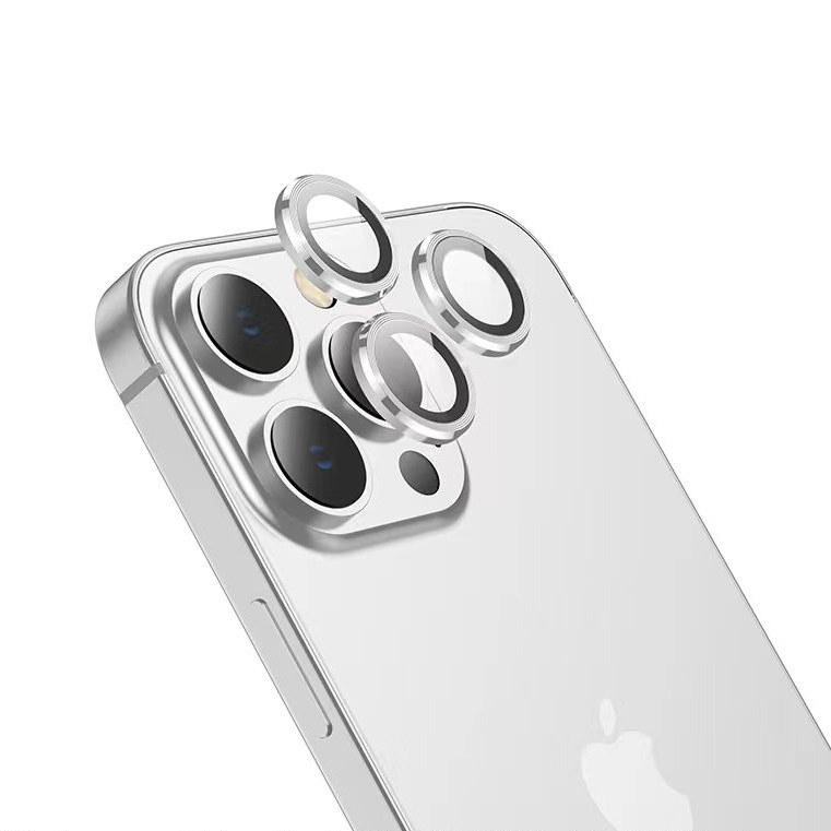 Защитное стекло Hoco для камеры Apple iPhone 14 Pro/14 Pro Max (V12 plus) 3D, серебро