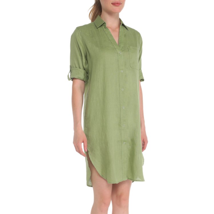Платье женское Maison David MLY2118 зеленое S
