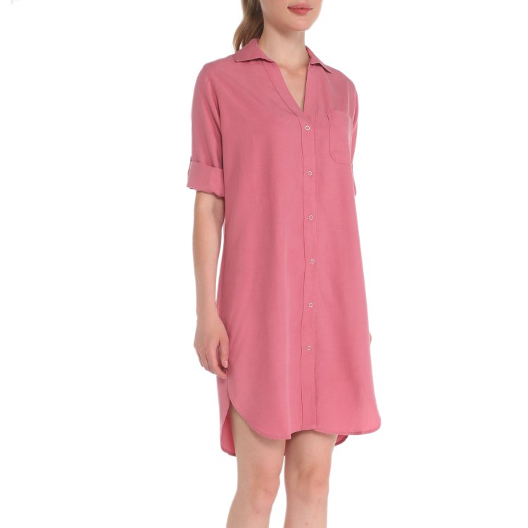 Платье женское Maison David MLY2118-1 розовое 2XS
