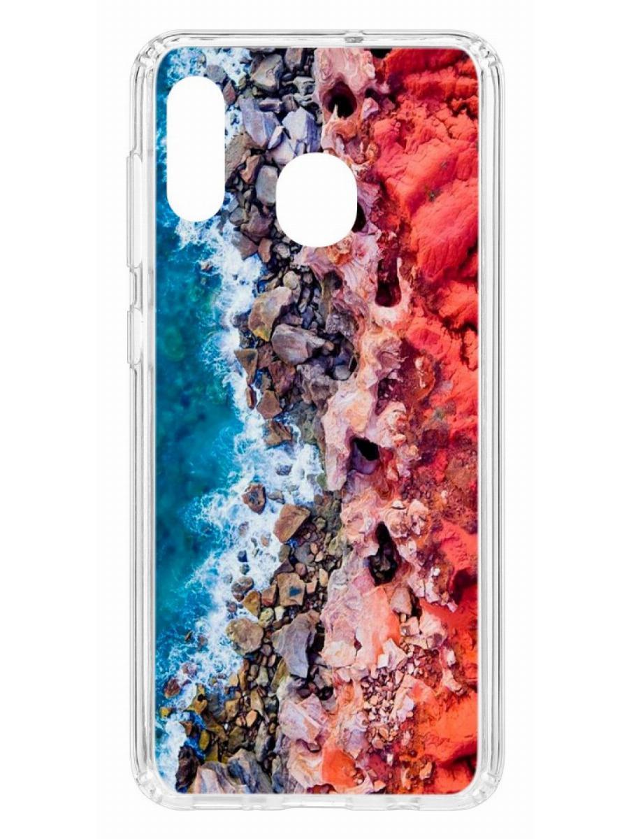 Чехол на Samsung Galaxy A20 2019 Kruche Print Морской берег