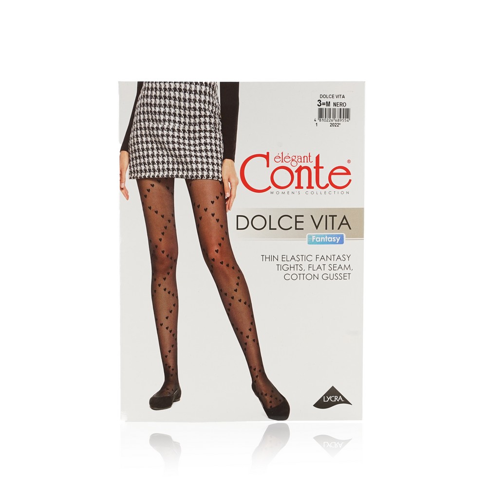 Колготки женские Conte Dolce Vita черные 3 размер