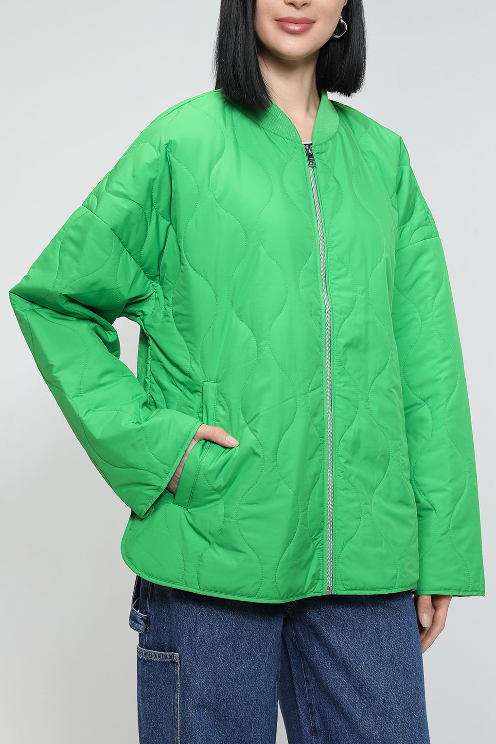 Куртка женская Esprit Casual 013EE1G366 зеленая M