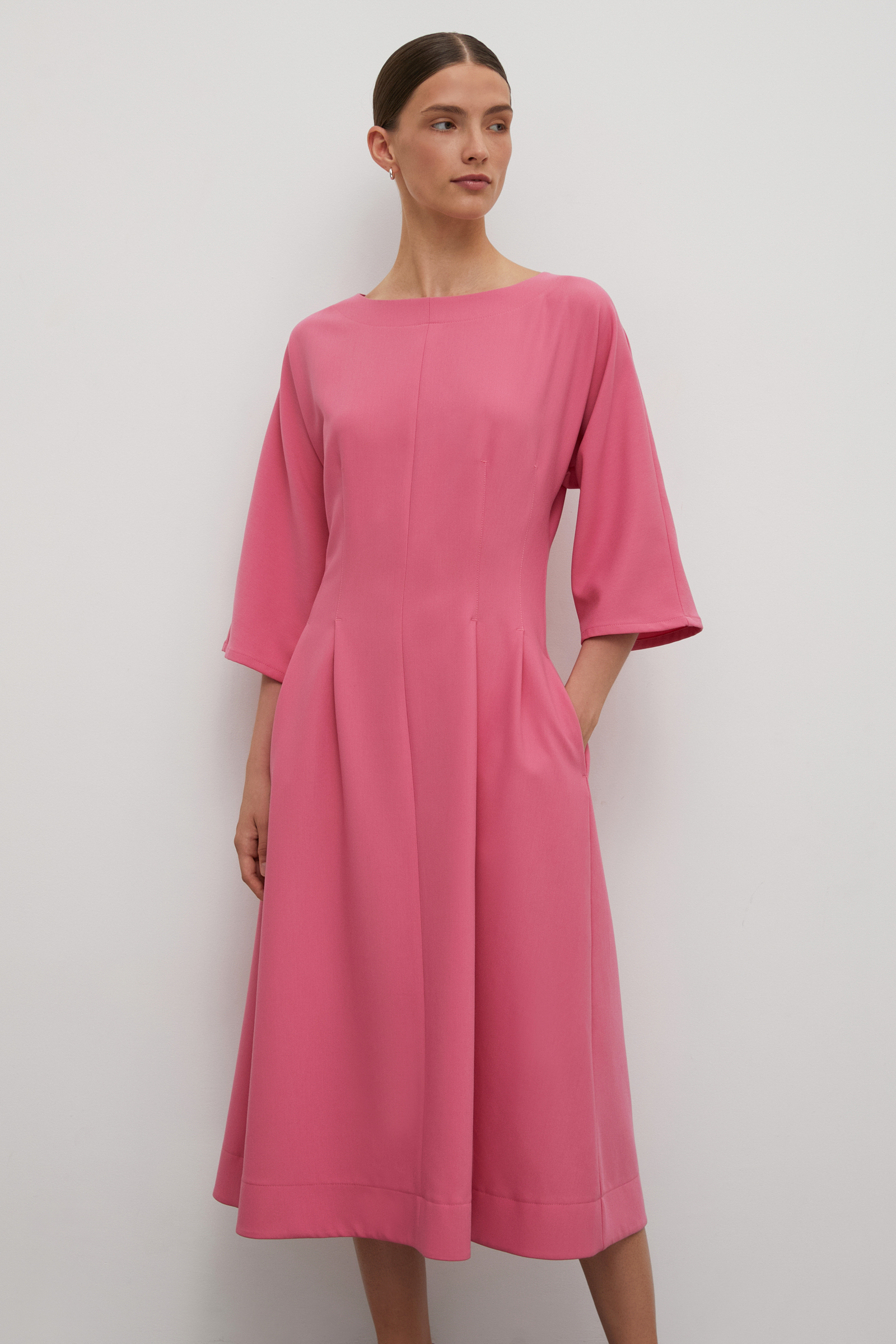 Платье женское Finn Flare FAC51059-2 розовое M