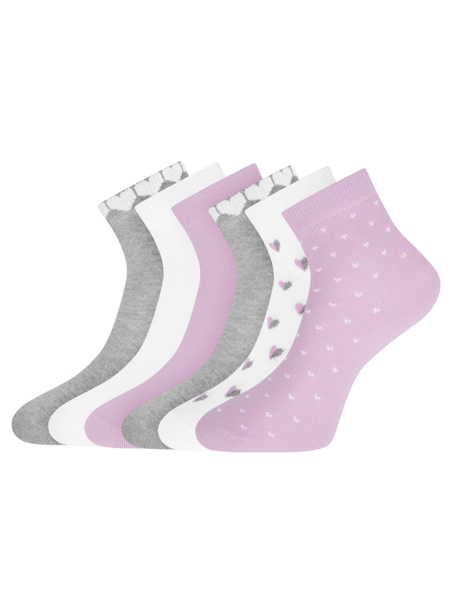 Комплект носков женских oodji 57102418T6 разноцветных 35-37