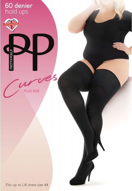 Чулки женские Pretty Polly AXE7 черные 4XL