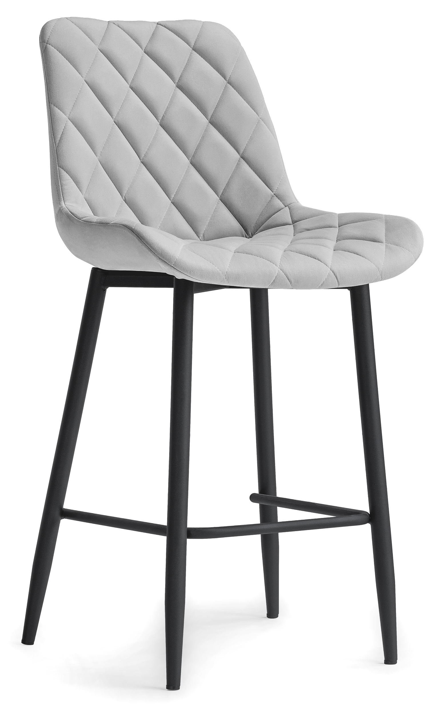 Полубарный стул Мебельные решения Баодин, светло-серый/черный