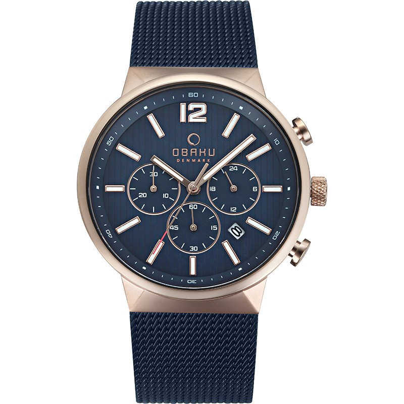 Наручные часы мужские Obaku V180GCVLML синие