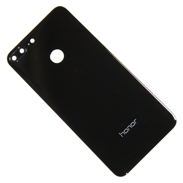 Задняя крышка для Huawei Honor 9 Lite,9 Lite Premium со стеклом камеры <черный> (OEM)