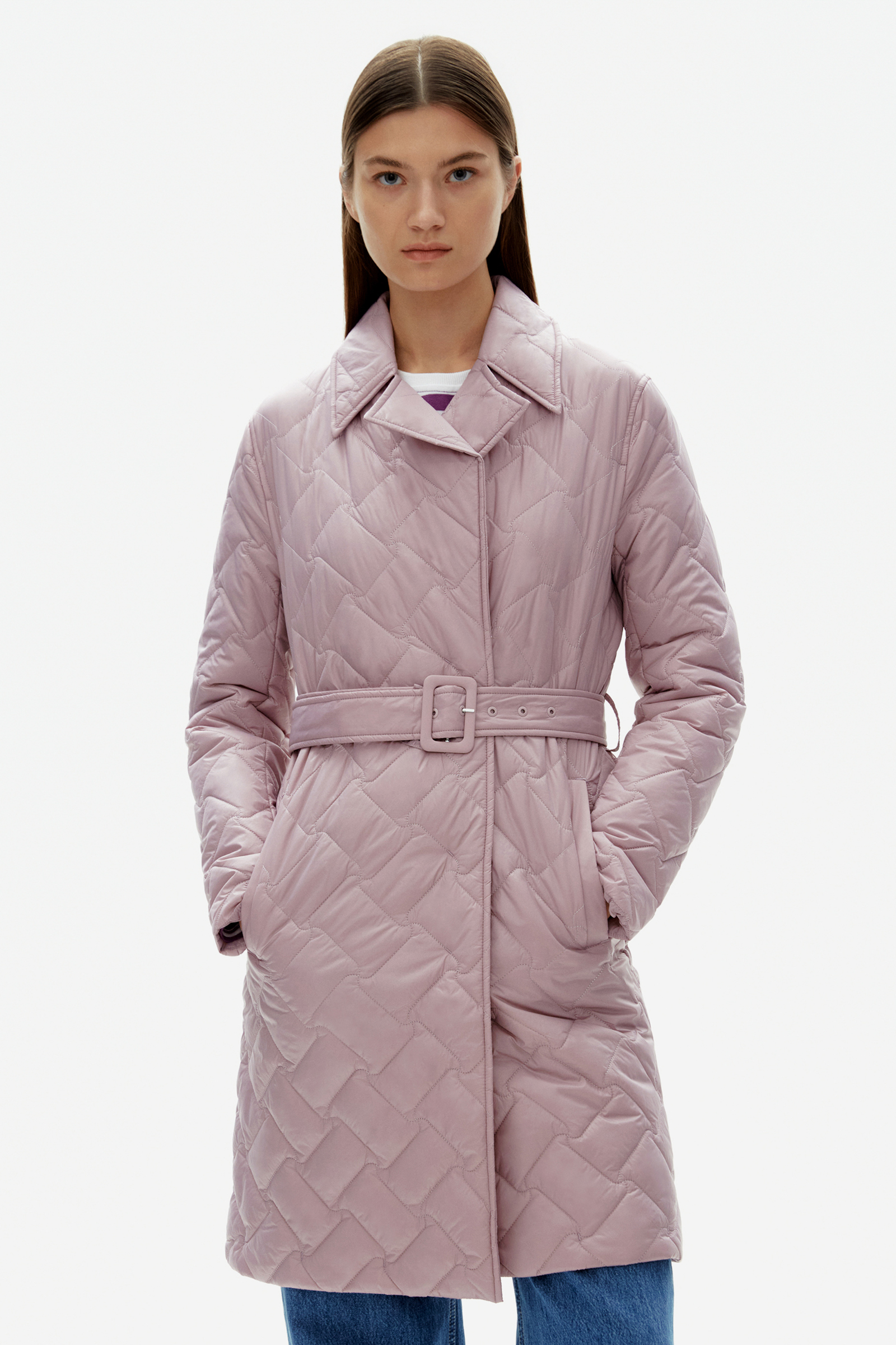 Пальто женское Finn Flare FAD110190 розовое XL