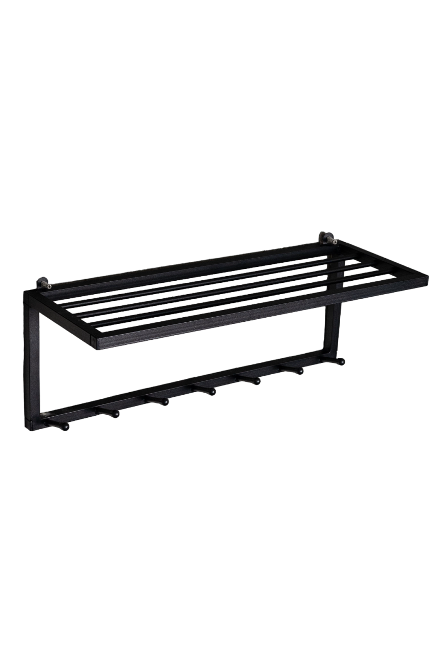 вешалка настенная Playwoods hanger shelf black черный