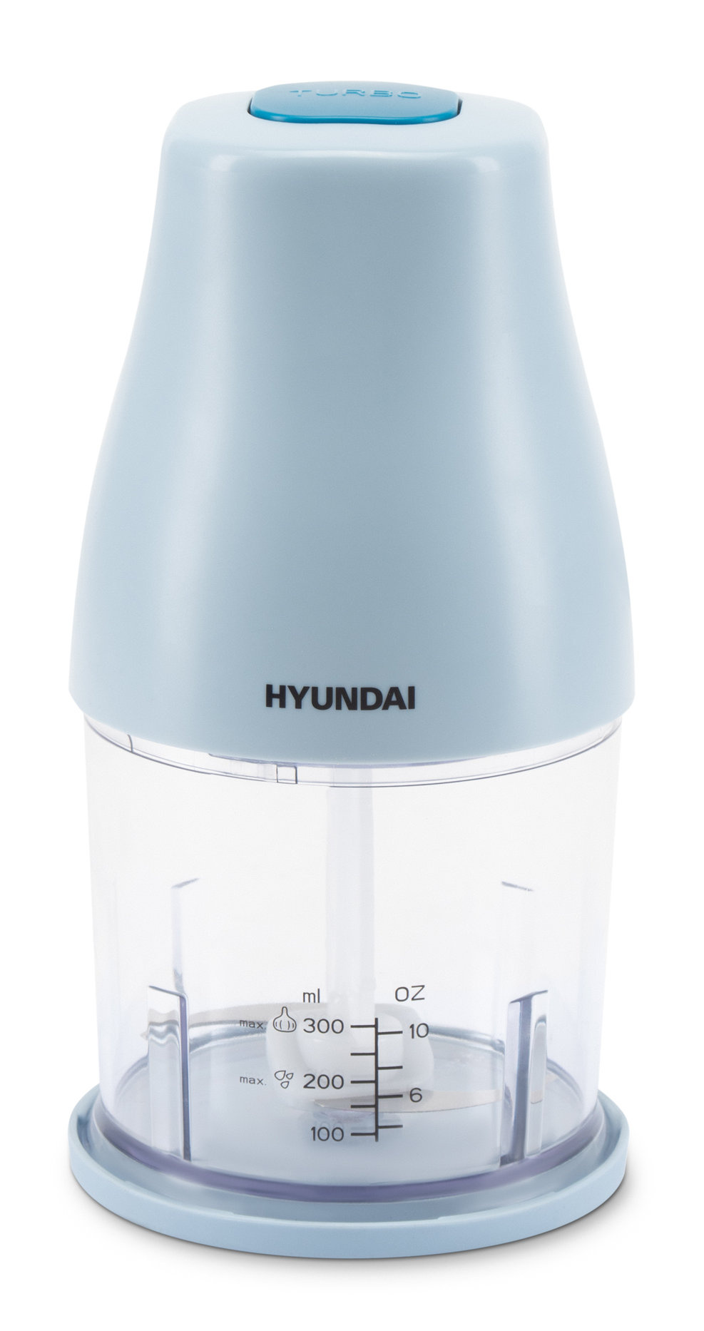 Измельчитель Hyundai HYC-P3138 электрический 350 Вт, голубой-белый