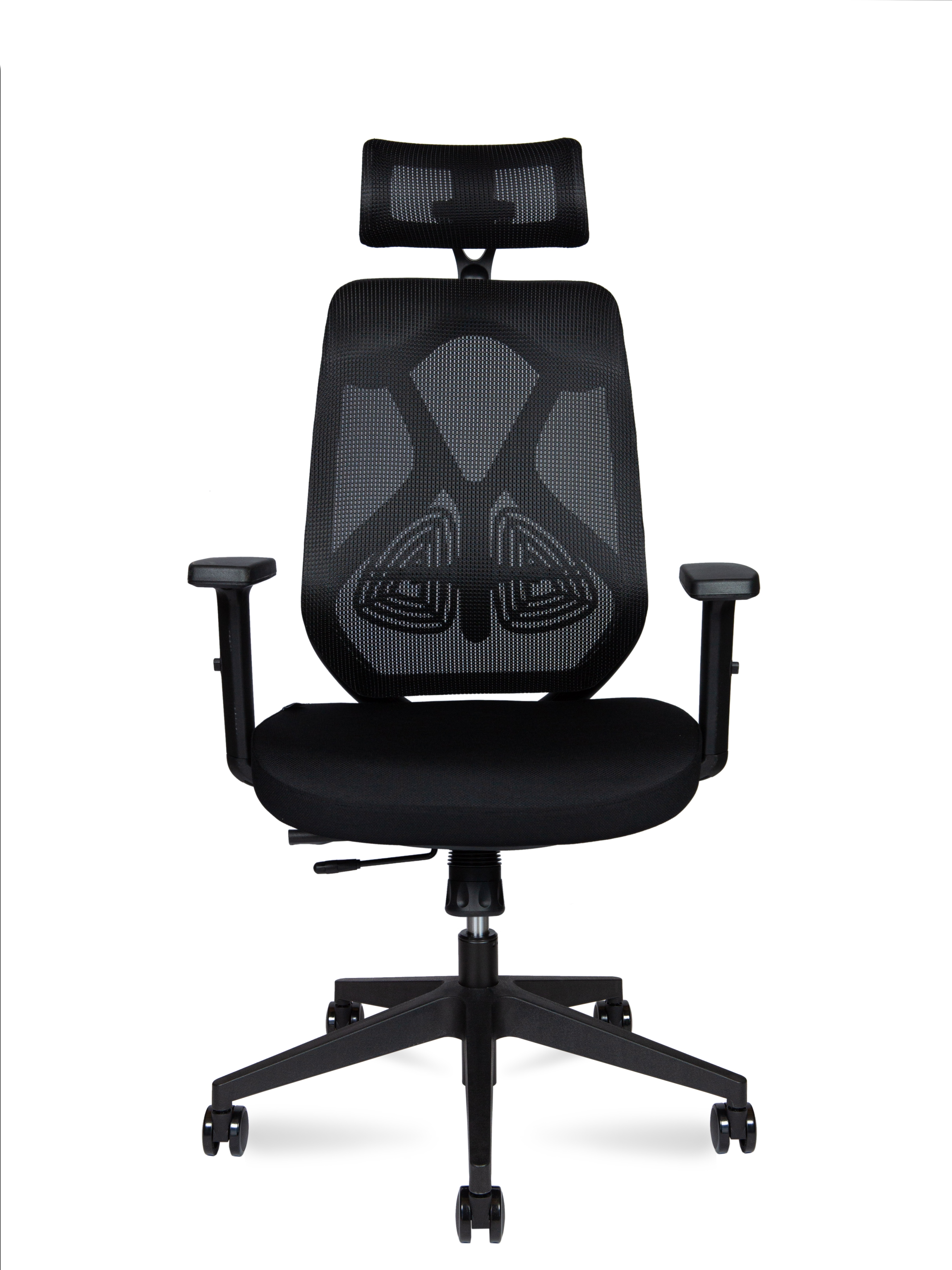 Компьютерное кресло Norden Имидж black, черный пластик / черная сетка / черная ткань