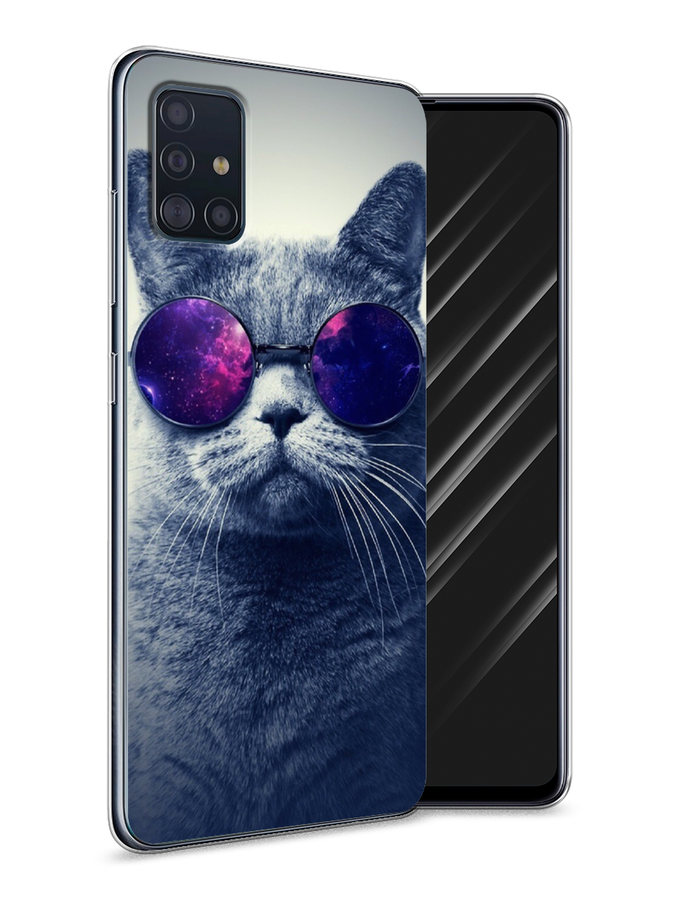 Чехол Awog  на Samsung Galaxy A51 "Космический кот"