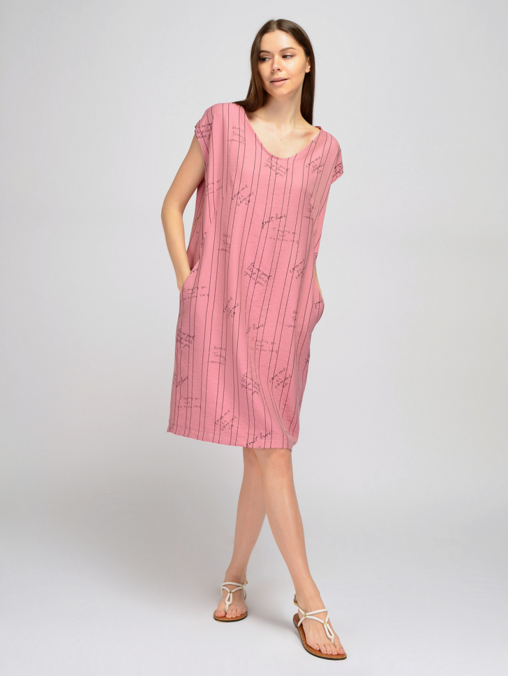 Платье женское Viserdi 15061 розовое 50 RU