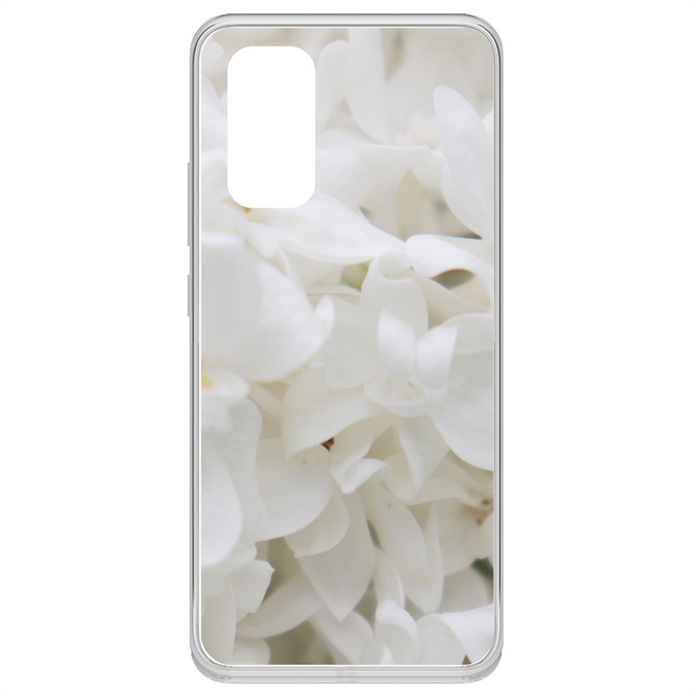 Чехол-накладка Krutoff Clear Case Белые лилии для Vivo V19