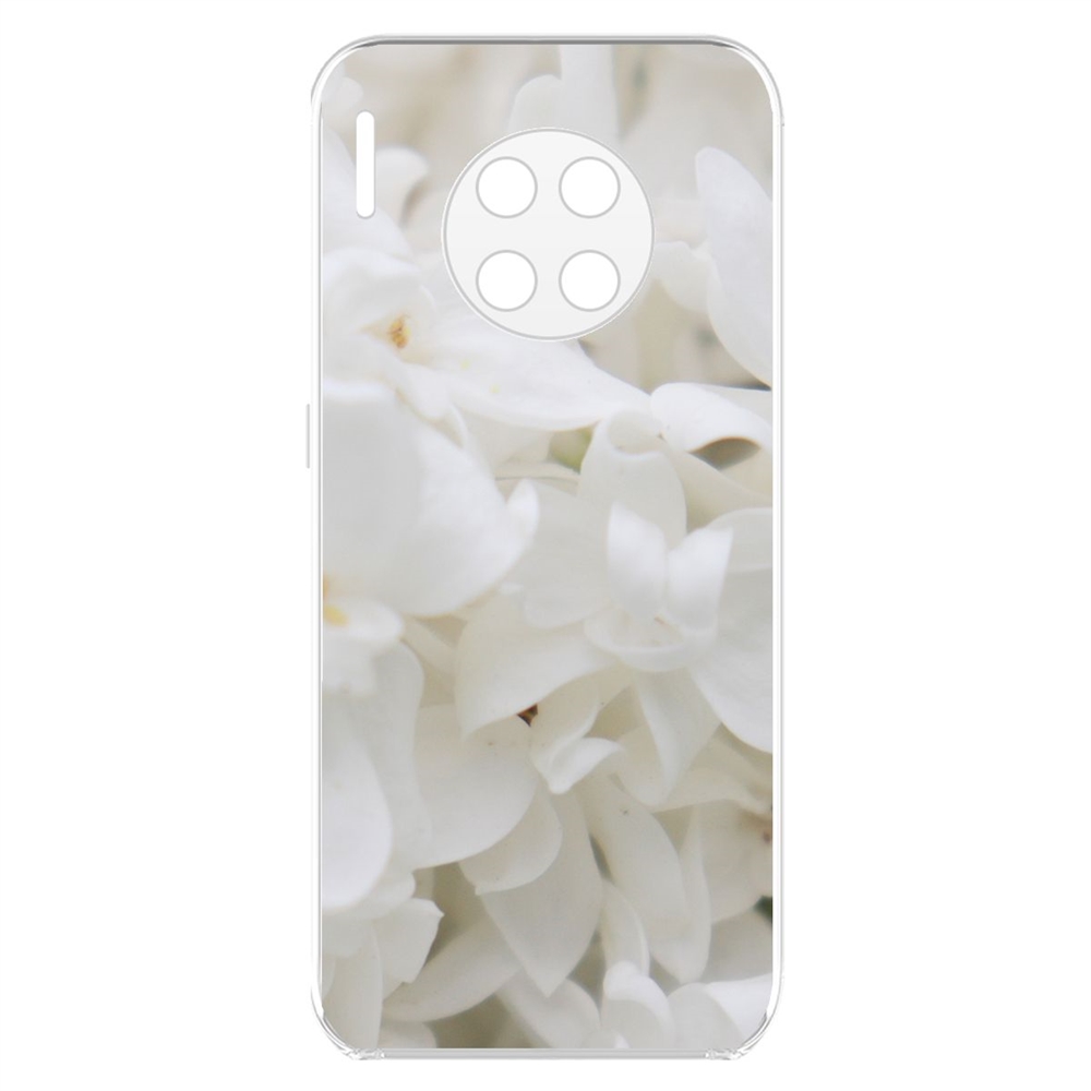 Чехол-накладка Krutoff Clear Case Белые лилии для Huawei Mate 30