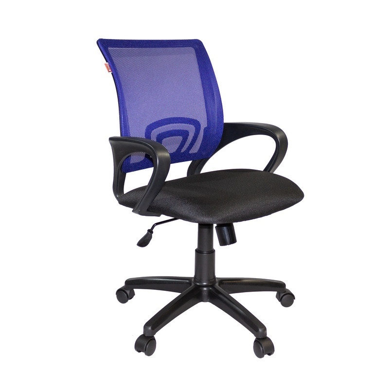 Easy Chair ткань черная сетка, синяя, пластик