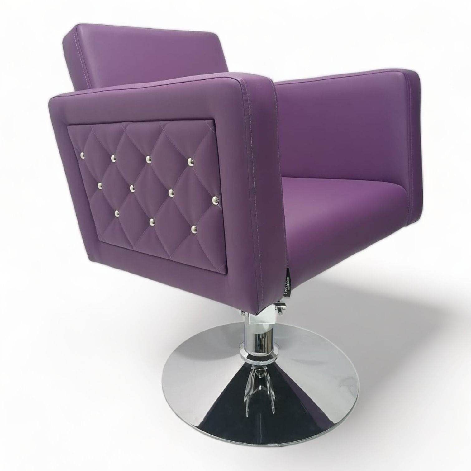 Парикмахерское кресло Рок, Фиолетовый, Гидравлика диск