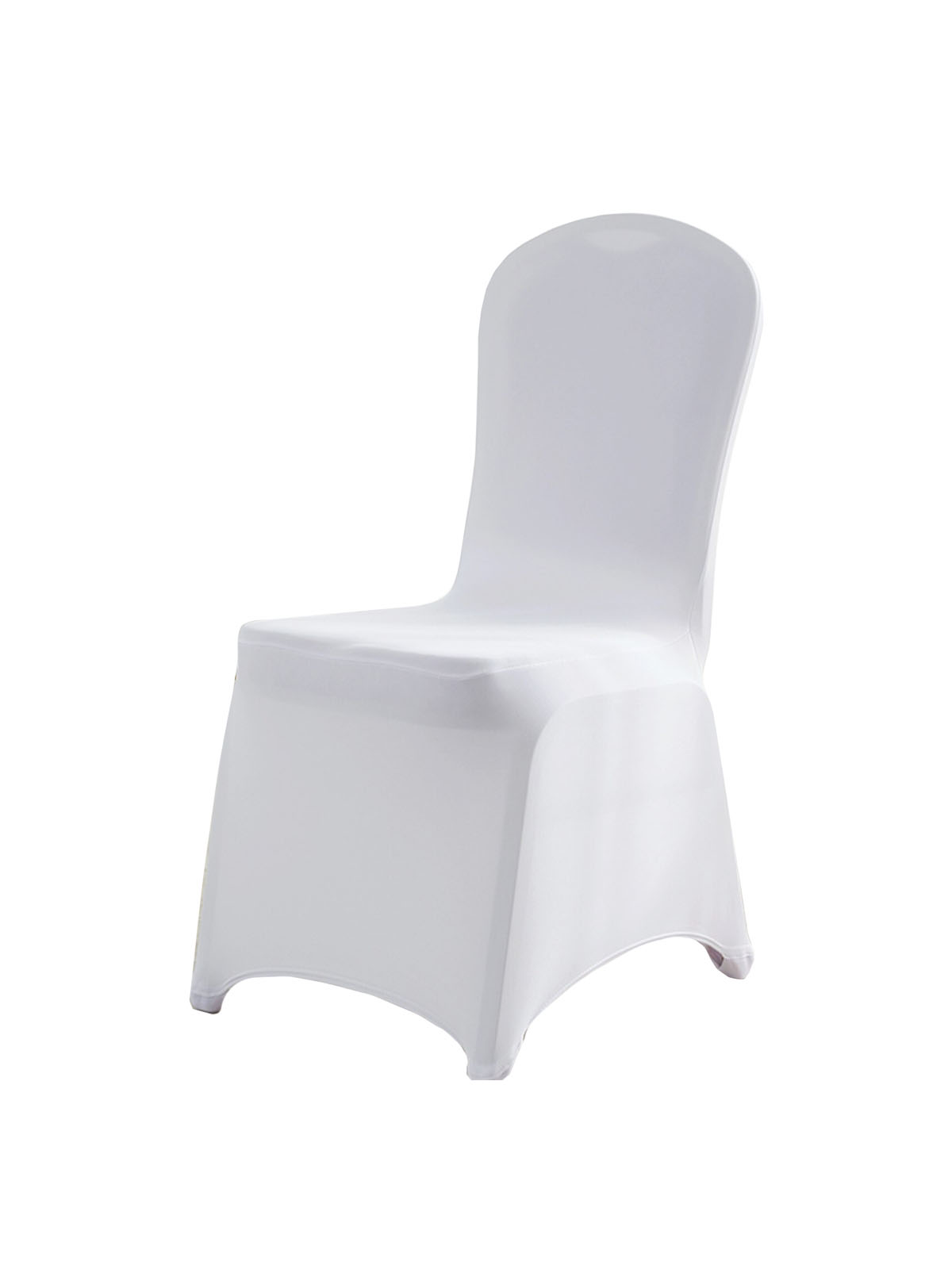 Чехол на стул универсальный LuxAlto 10723 Jersey с креплением за ножки, Белый, 25 шт