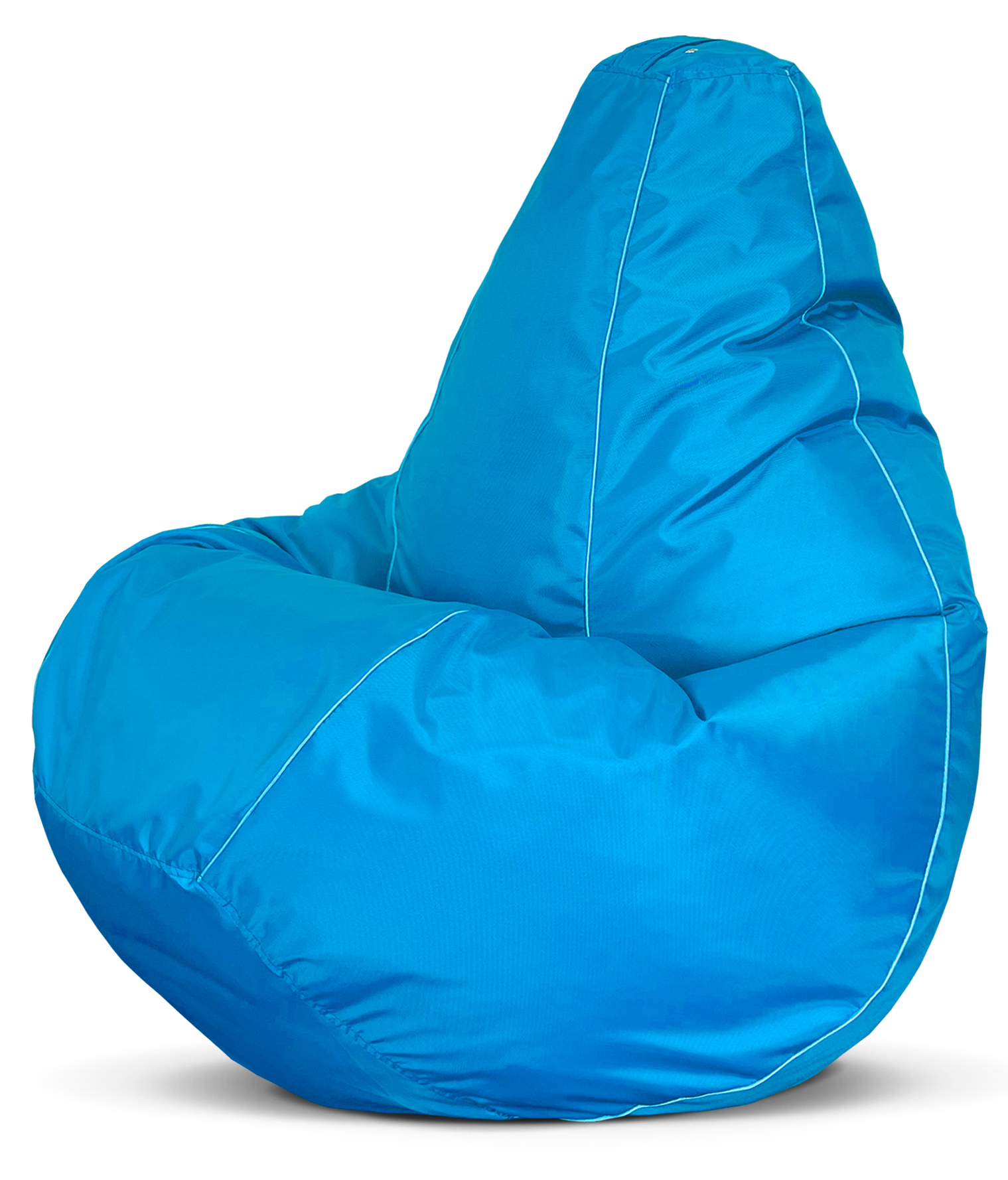 Кресло-мешок PUFLOVE пуфик груша, размер XXXXL, голубой оксфорд