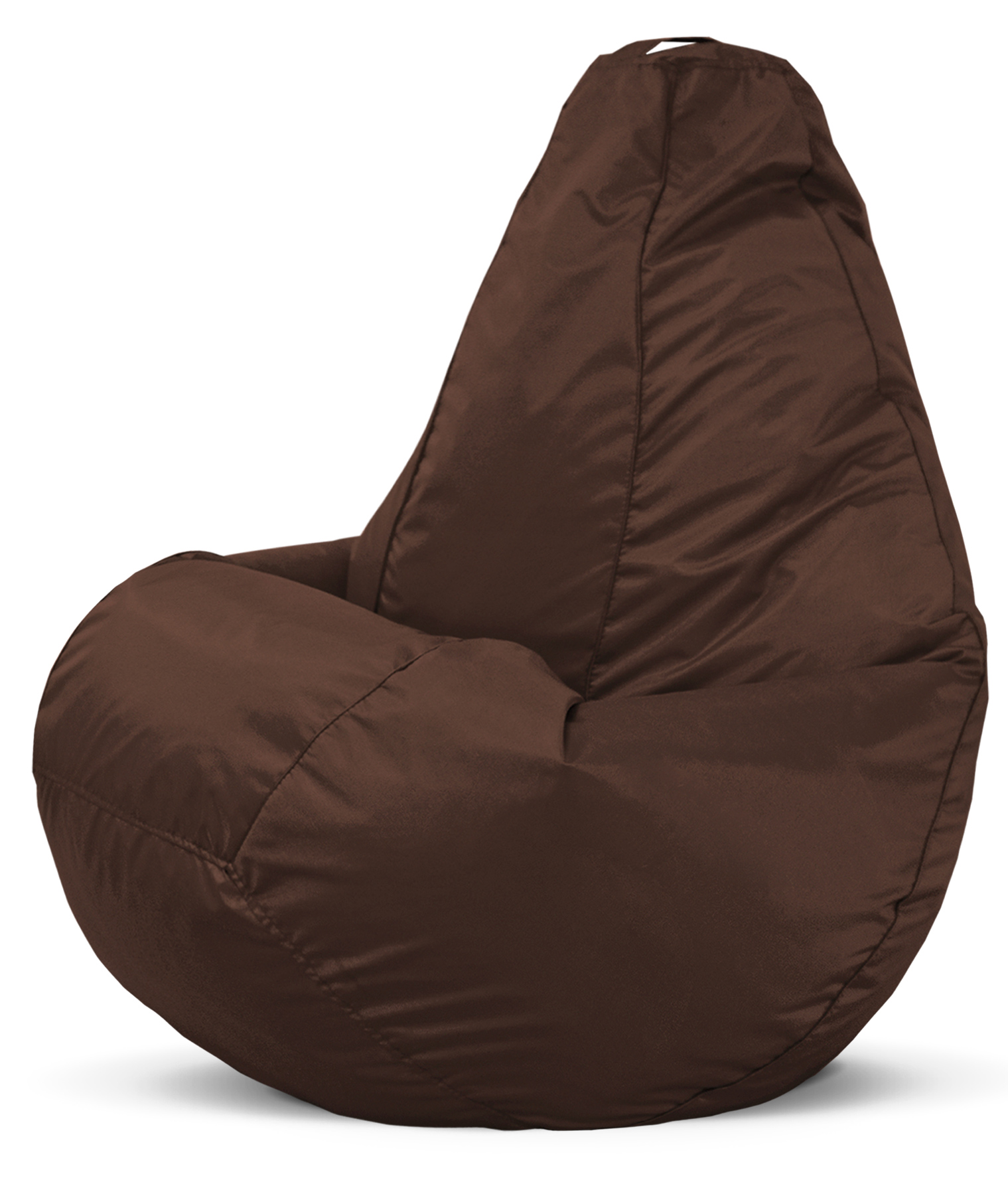 Кресло-мешок PUFLOVE пуфик груша, размер XXXXL, коричневый оксфорд