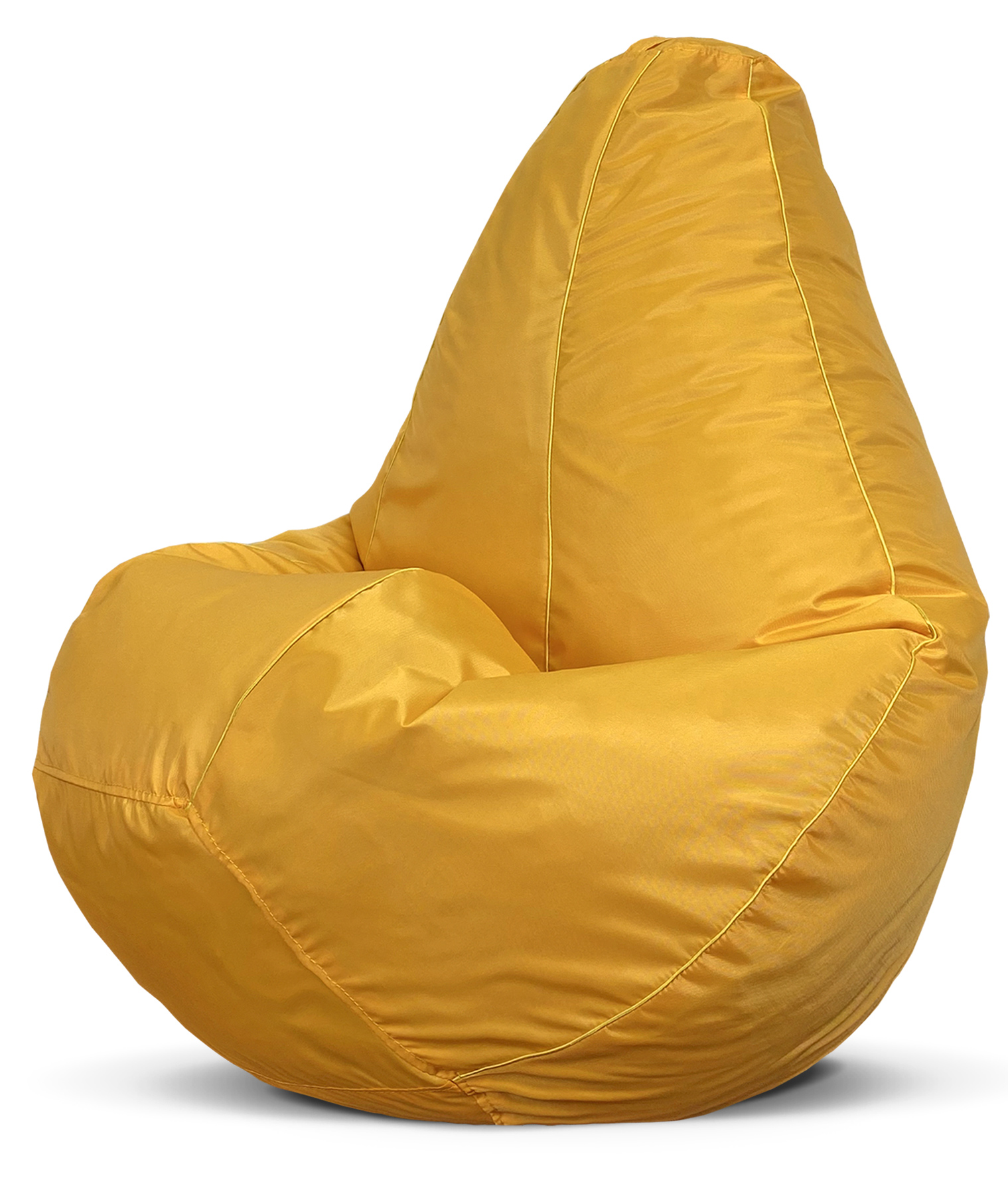 Кресло-мешок PUFLOVE пуфик груша, размер XL, желтый оксфорд