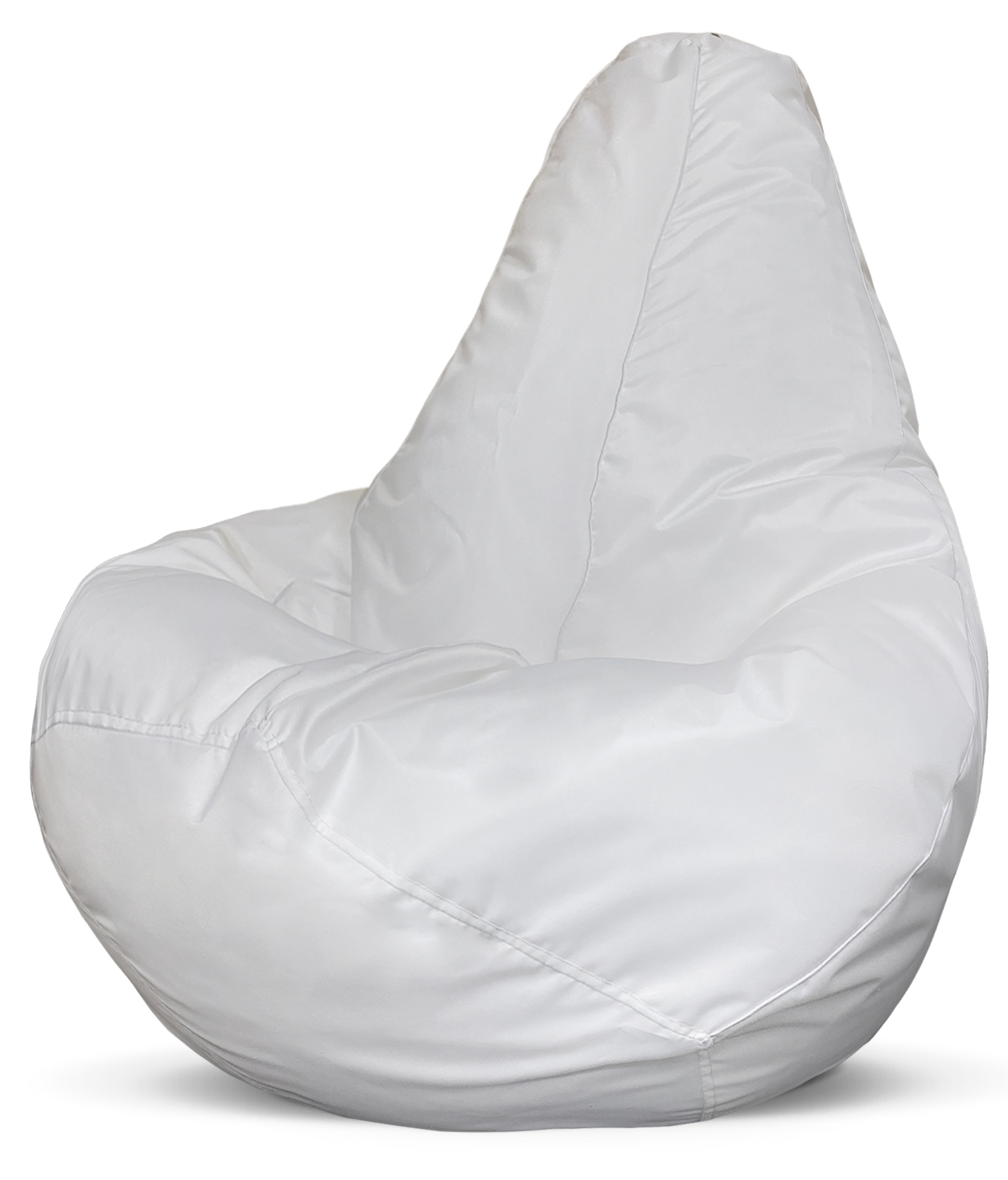 Кресло-мешок PUFLOVE пуфик груша, размер XL, белый оксфорд