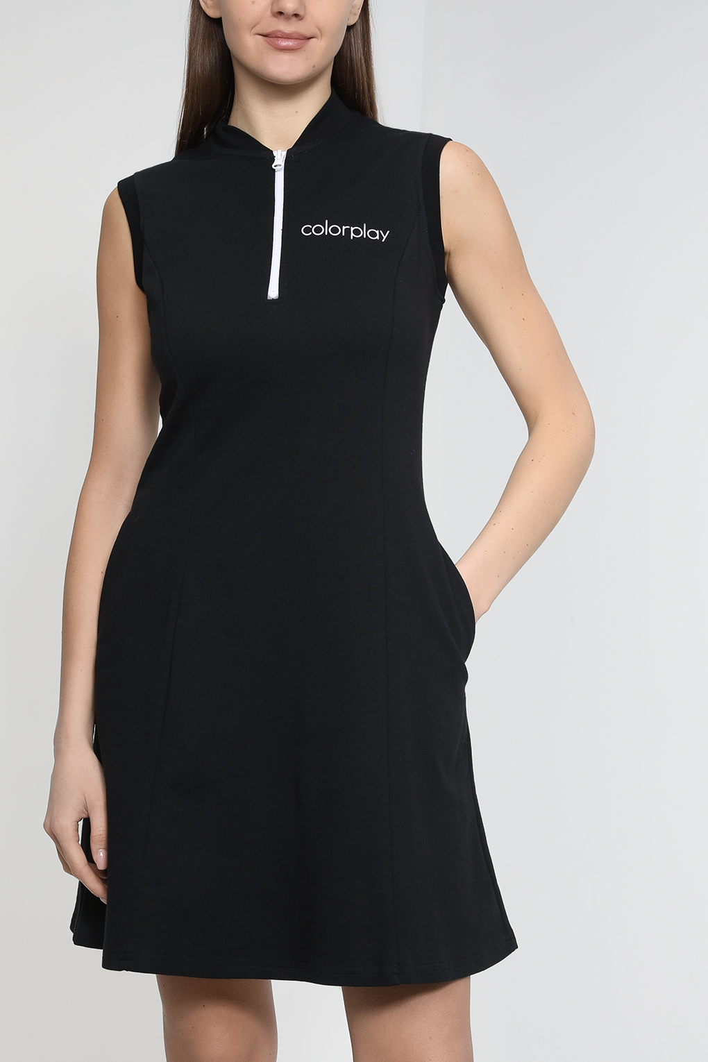 Платье женское COLORPLAY CP23035308 черное S