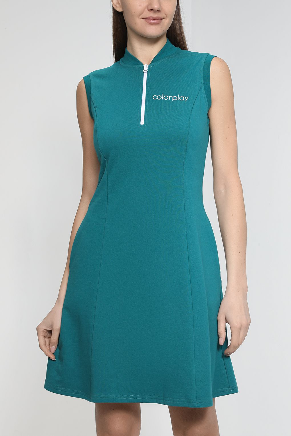 Платье женское COLORPLAY CP23035308 зеленое XL
