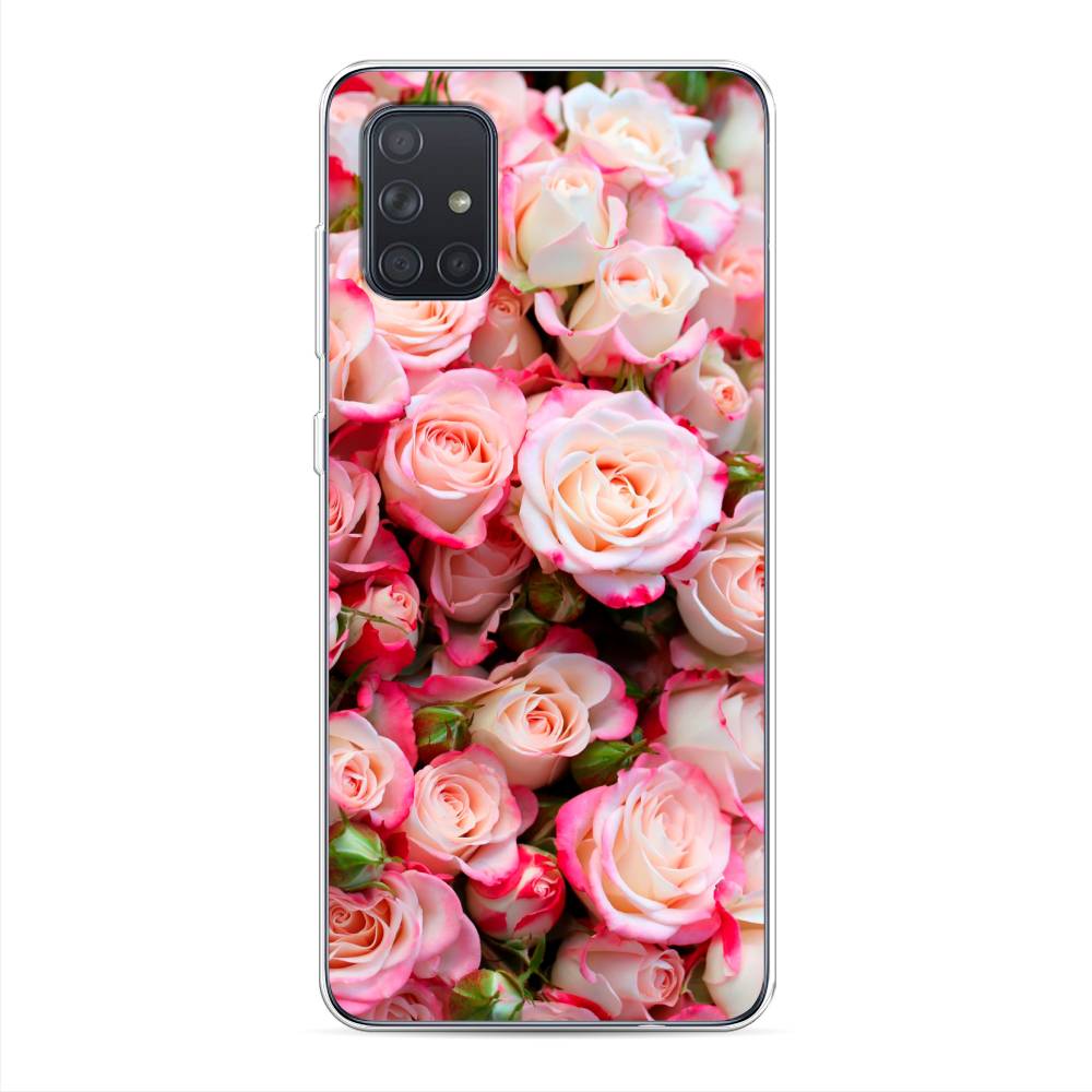Чехол на Samsung Galaxy A71 4G "Много роз"