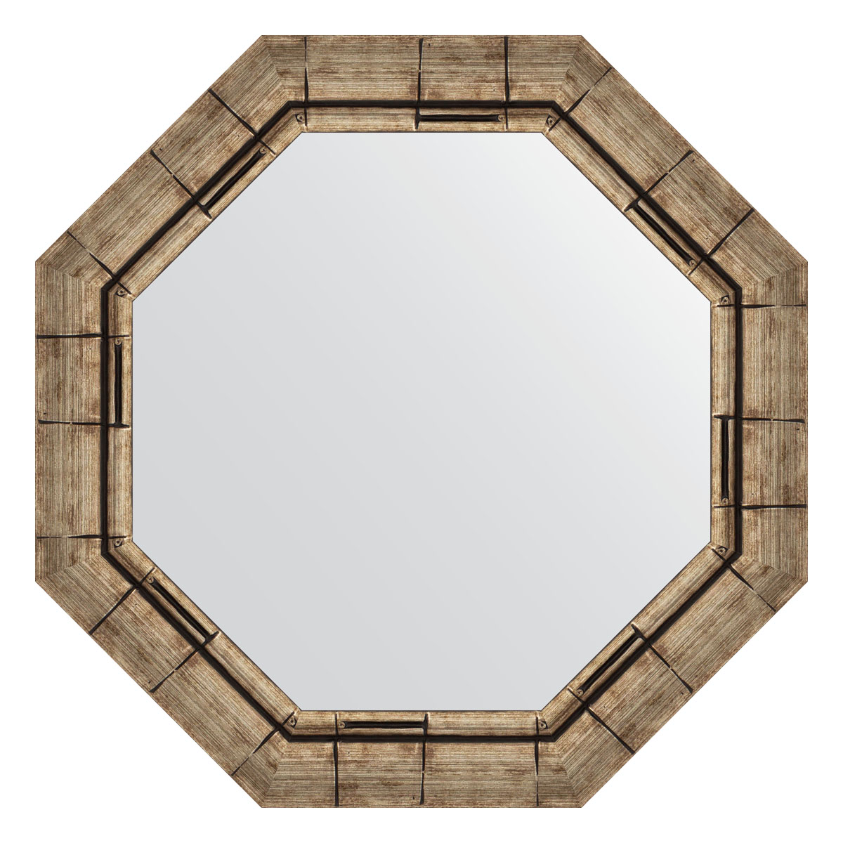 Зеркало в раме 58x58см Evoform BY 7322 серебряный бамбук