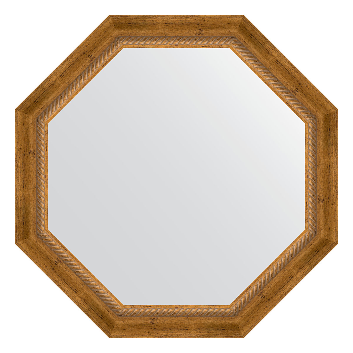 Зеркало в раме 68x68см Evoform BY 7317 состаренная бронза с плетением