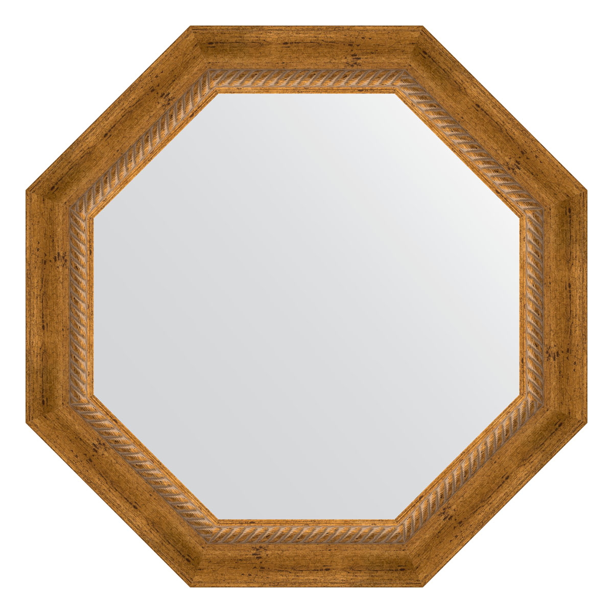 Зеркало в раме 58x58см Evoform BY 7316 состаренная бронза с плетением