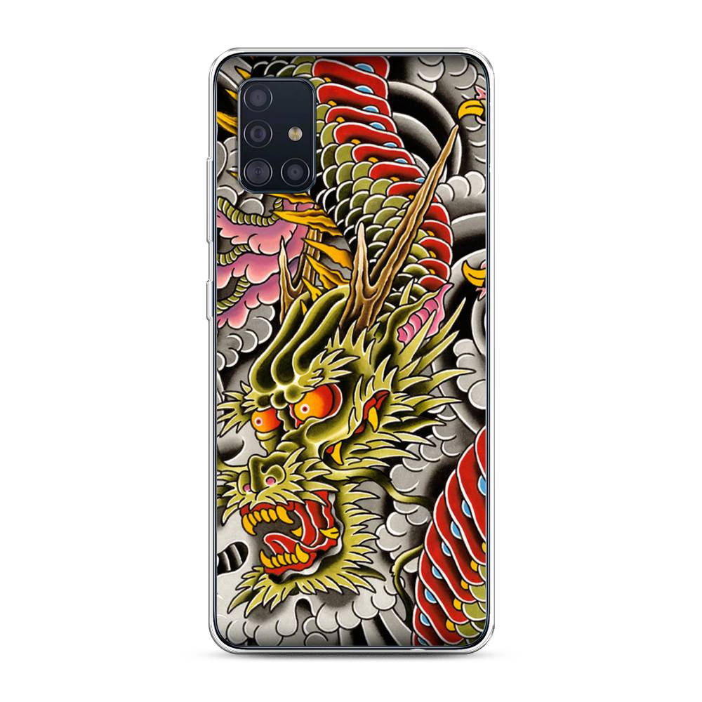 Чехол на Samsung Galaxy A51 "Японский дракон"