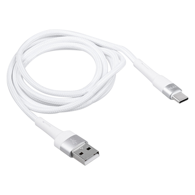 Кабель TFN USB-A/Type-C Envy 1.2m нейлон white
