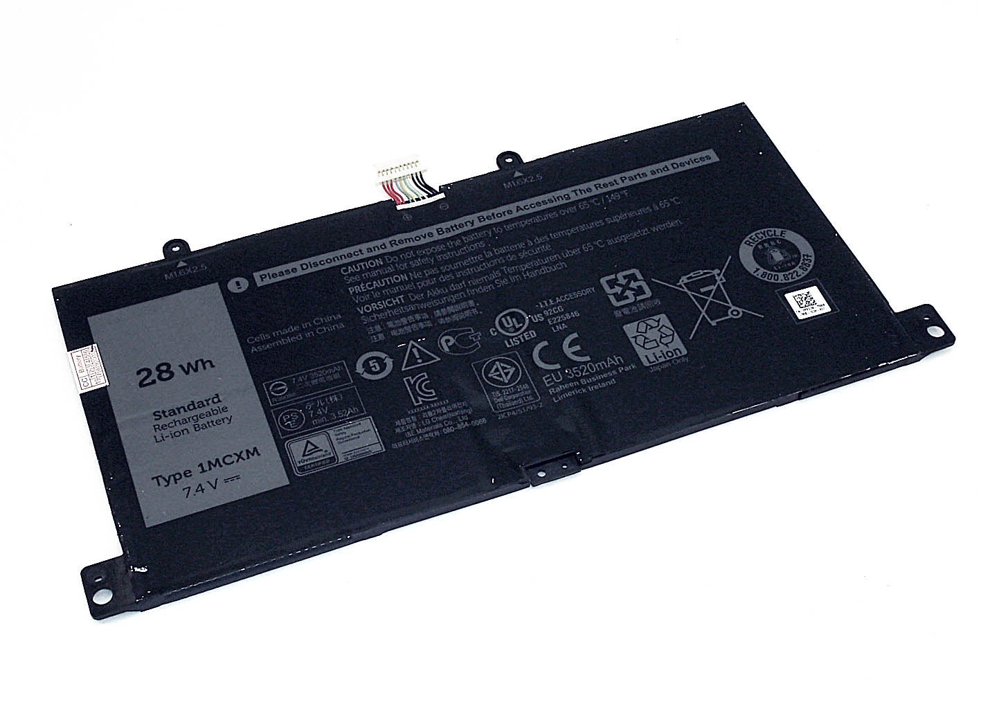 Аккумулятор для ноутбука Dell Latitude 11 5175 1MCXM 7.4V 3520mAh