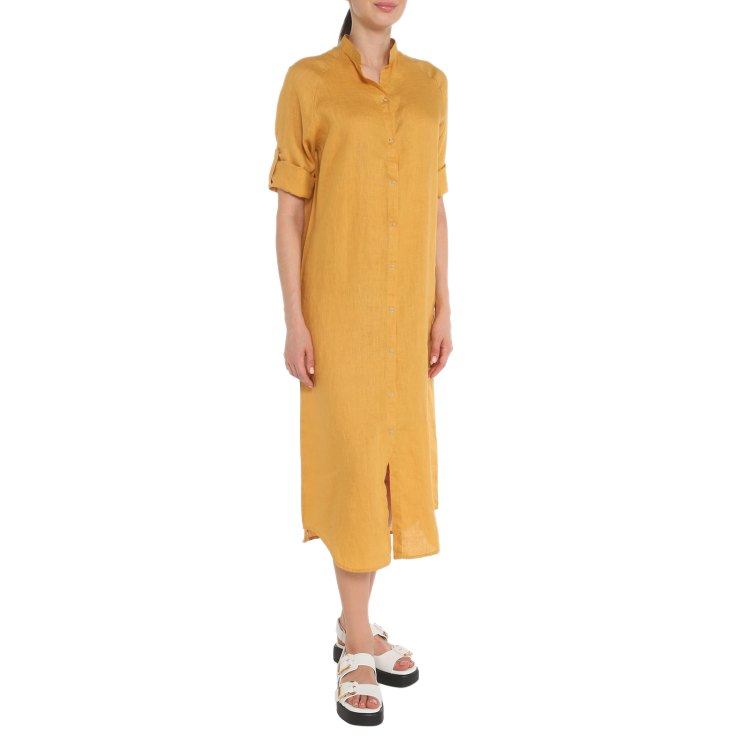 Платье женское Maison David MLY2117 желтое 2XS