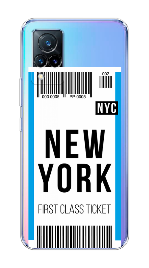 Чехол на Vivo V21  "Билет в Нью-Йорк"