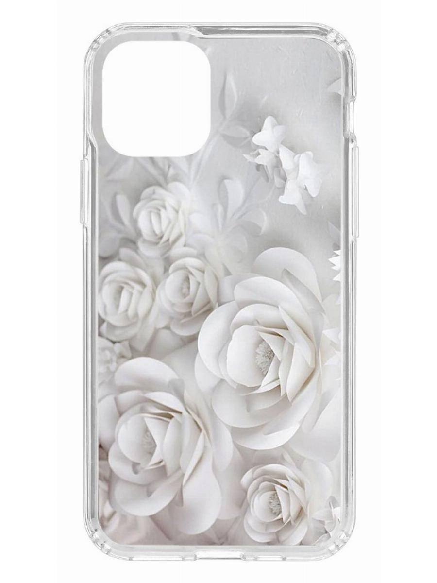 Чехол на Apple iPhone 11 Pro Kruche Print White roses