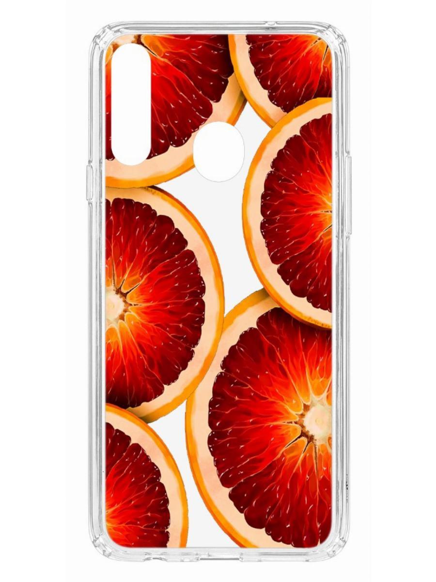 Чехол на Samsung Galaxy A20S Kruche Print Orange