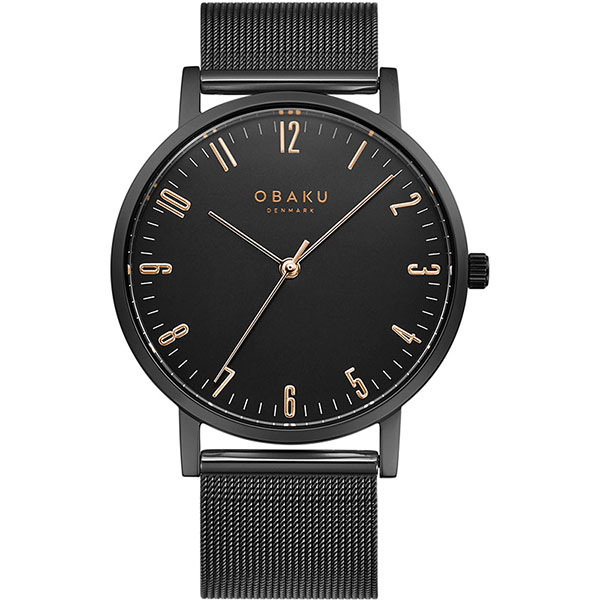 Наручные часы мужские Obaku V248GXBBMB черные