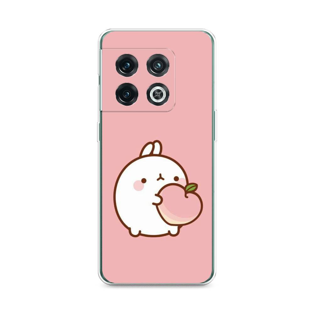Чехол Awog на OnePlus 10 Pro / ВанПлас 10 Pro "Кролик с персиком"