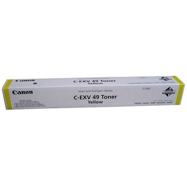 Картридж для лазерного принтера Canon C-EXV49Y (8527B002) желтый, оригинал